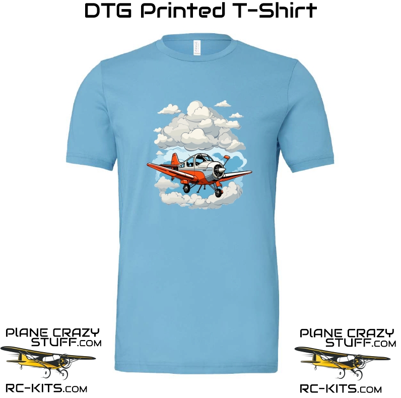 Low wing Plane in the clouds Tee – We make flying fun!!!